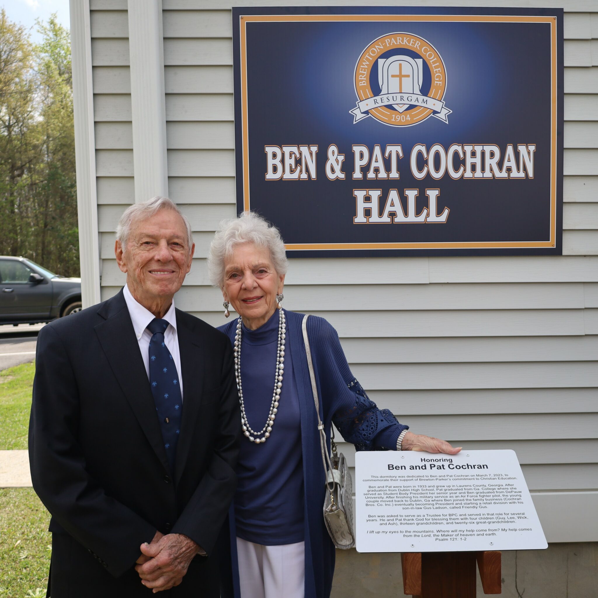 BPC’s Newest Dorm Named Ben & Pat Cochran Hall - Brewton-Parker College